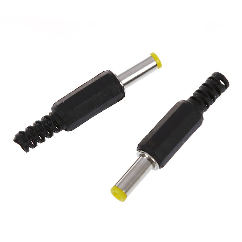 5.5mm x 2.5mm DC Power Plugs Male Barrel Connectors Black 6Pcs ...