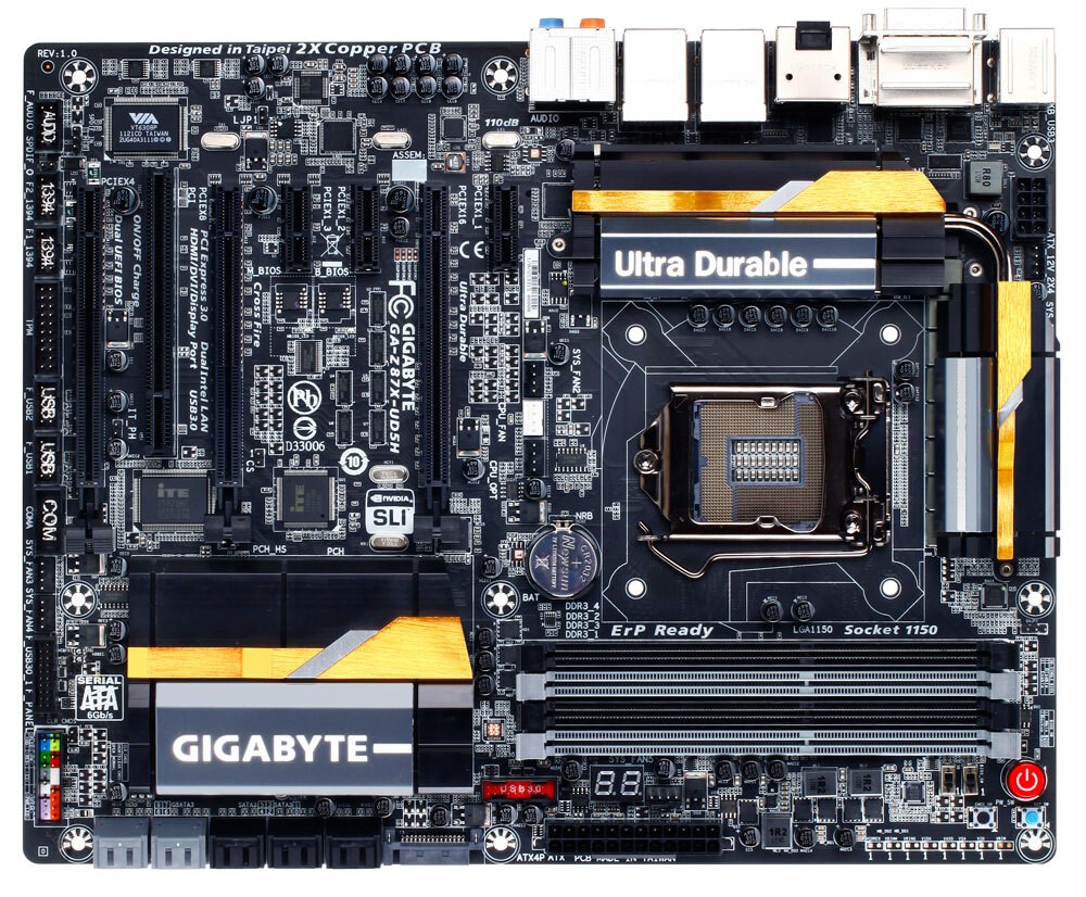 1150 MAINBOARD GIGABYTE GA-Z87X-UD5H DDR3 GEN4th - ออร่า เกมส์มิ่ง ...