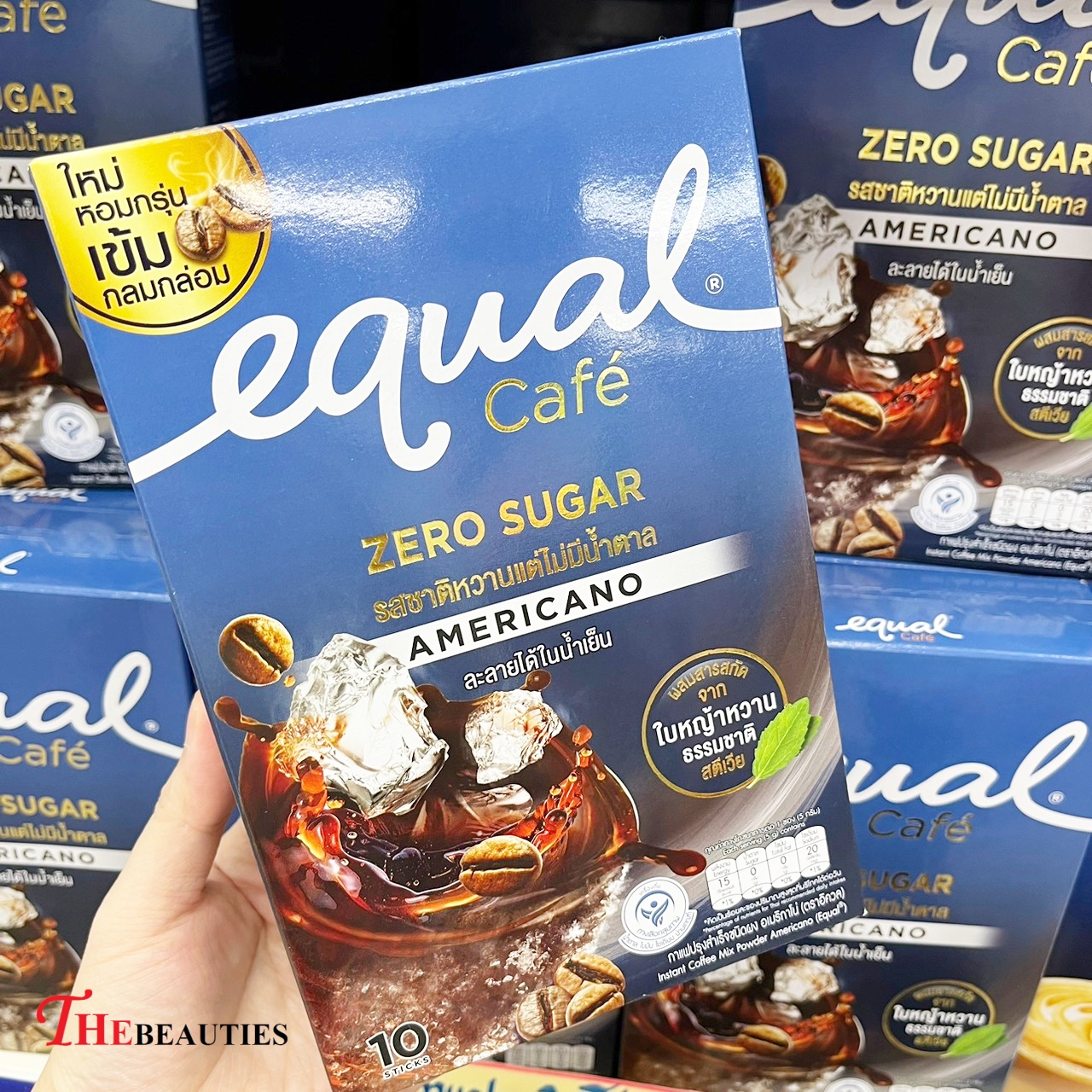 🔥 พร้อมส่ง 🔥 Equal Instant Coffee Mix Powder Americano 10 Sticks 🍵 าแฟ ...