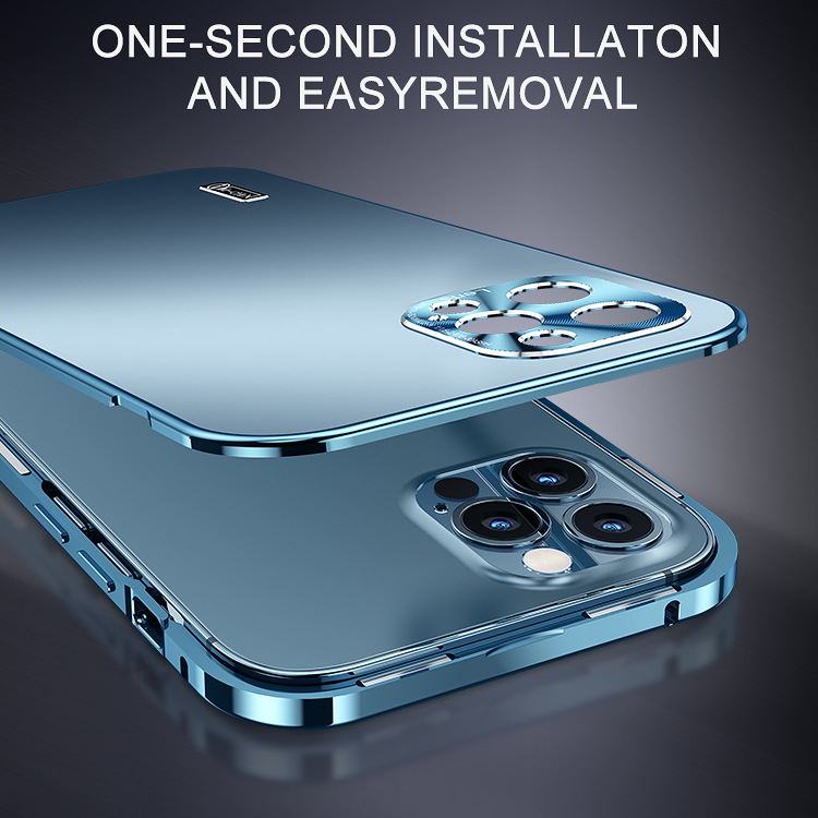 mobile phone shellMetal magnetic case for IPhone 13 Pro Max Camera ...