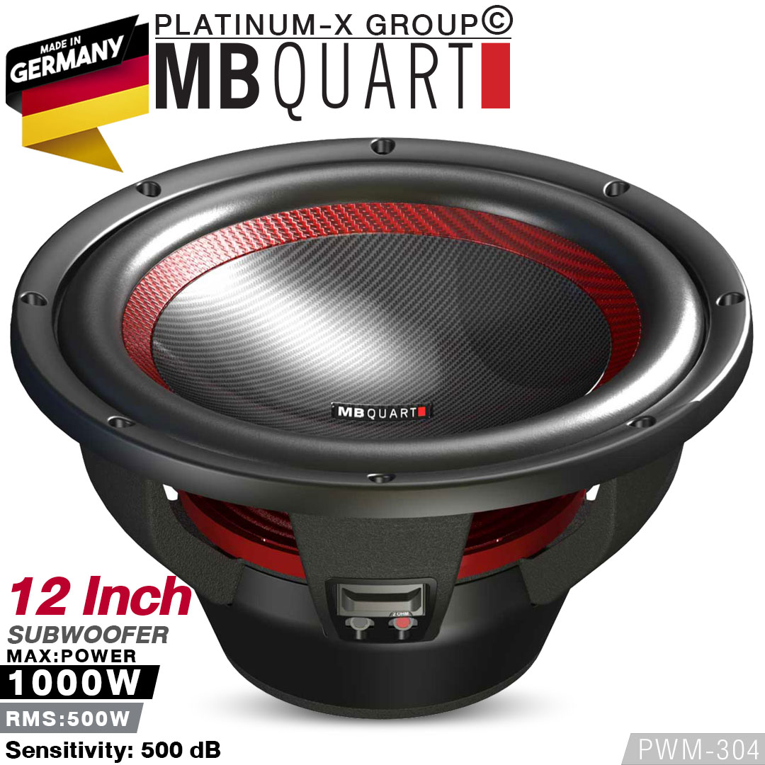 MB QUART PWM-304 ดอกซับ 12นิ้ว 1ดอก 1000W เครื่องเสียงรถยนต์ ลำโพงซับ ...