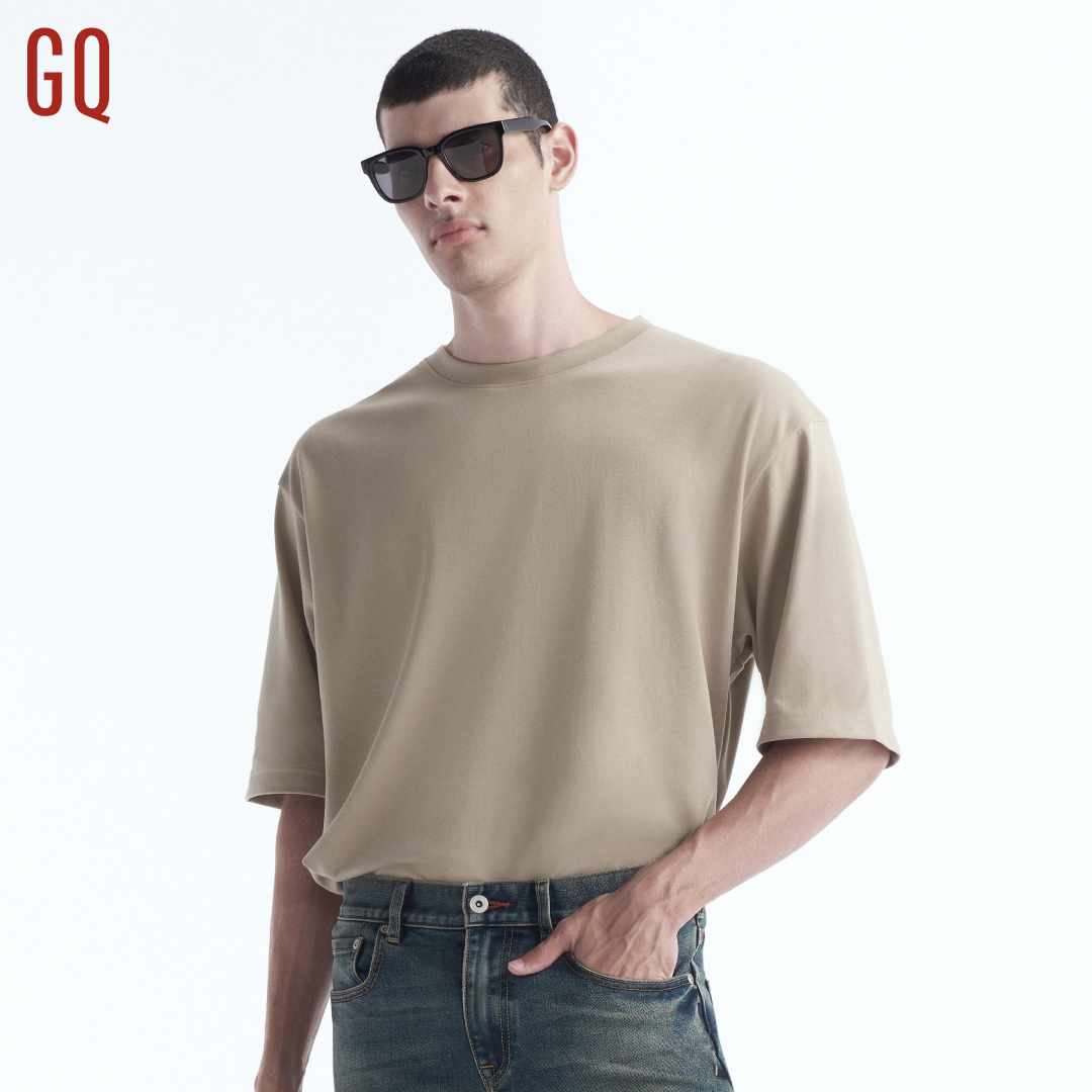 GQ Cool Tech Oversized T-shirt เสื้อยืดผ้าเย็นทั้งตัว ทรงโอเวอร์ไซซ์ ...