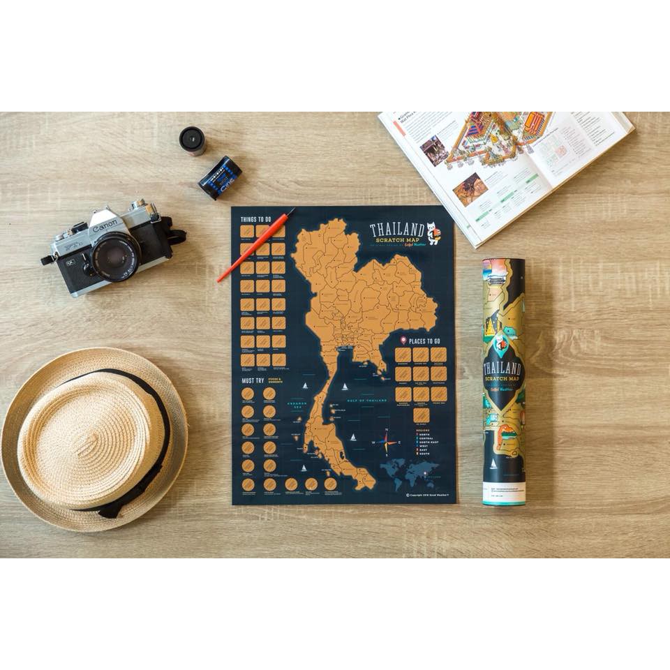 ♧Good Weather Scratch Map แผนที่แบบขูดได้♣ - zaoina - ThaiPick