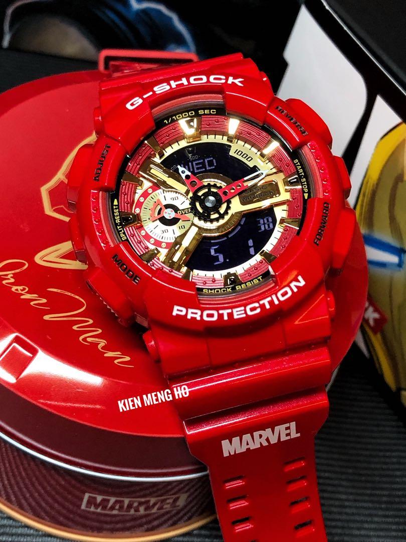 Casio GShock นาฬิกาข้อมือผู้ชาย สายเรซิน รุ่น GA-110IRONMAN-4PR x ...