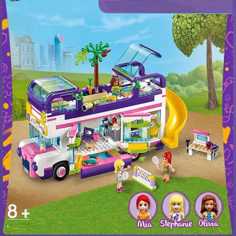 Compatible with LEGO Good Friend Series Friendship Bus 41395 Childrens ...