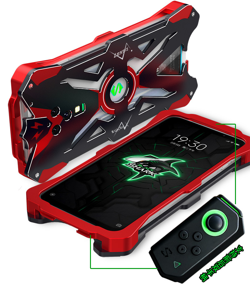 Luxurious Metal Aluminum Shockproof Phone Cases For Xiaomi Black Shark ...