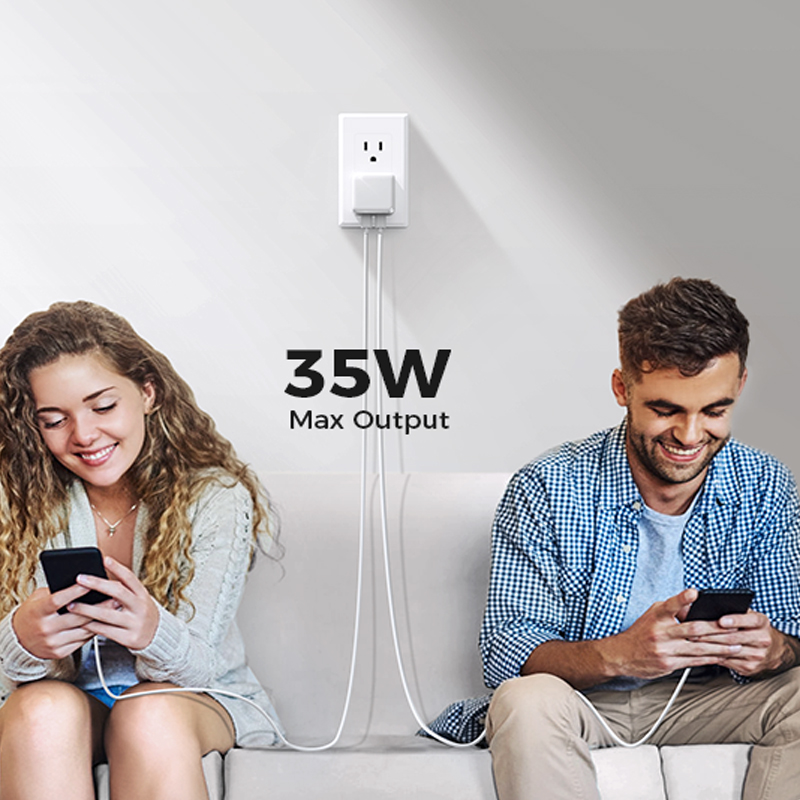 รุ่นใหม่2022 ชุดชาร์จไอโฟน PD ของแท้ สายชาร์จ+หัวชาร์จ 35W GaN Charger ...