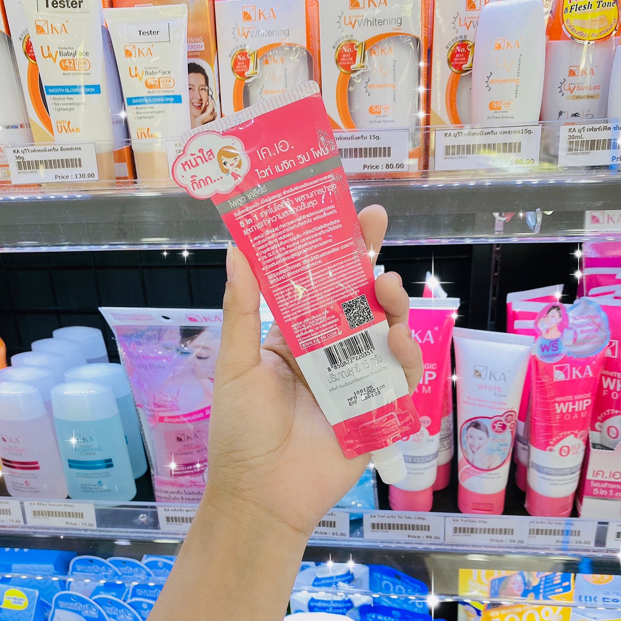 KA WHITE MAGIC WHIP FOAM.เคเอ ไวท์ เมจิก วิปโฟม 1 ชิ้น (มีให้เลือก 2 ...