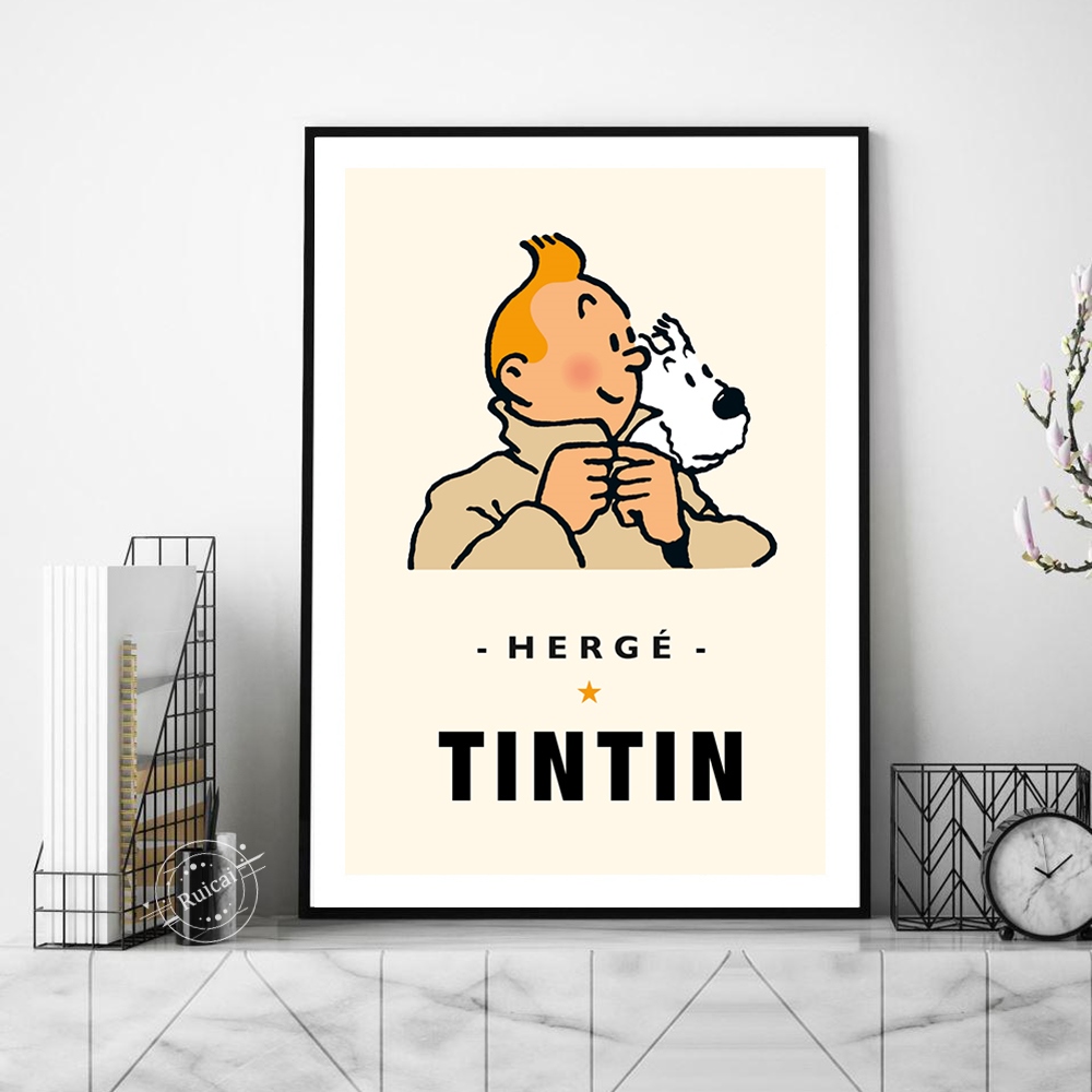 The Adventures Of TinTin Poster Wall Stickers Home Decoration High ...