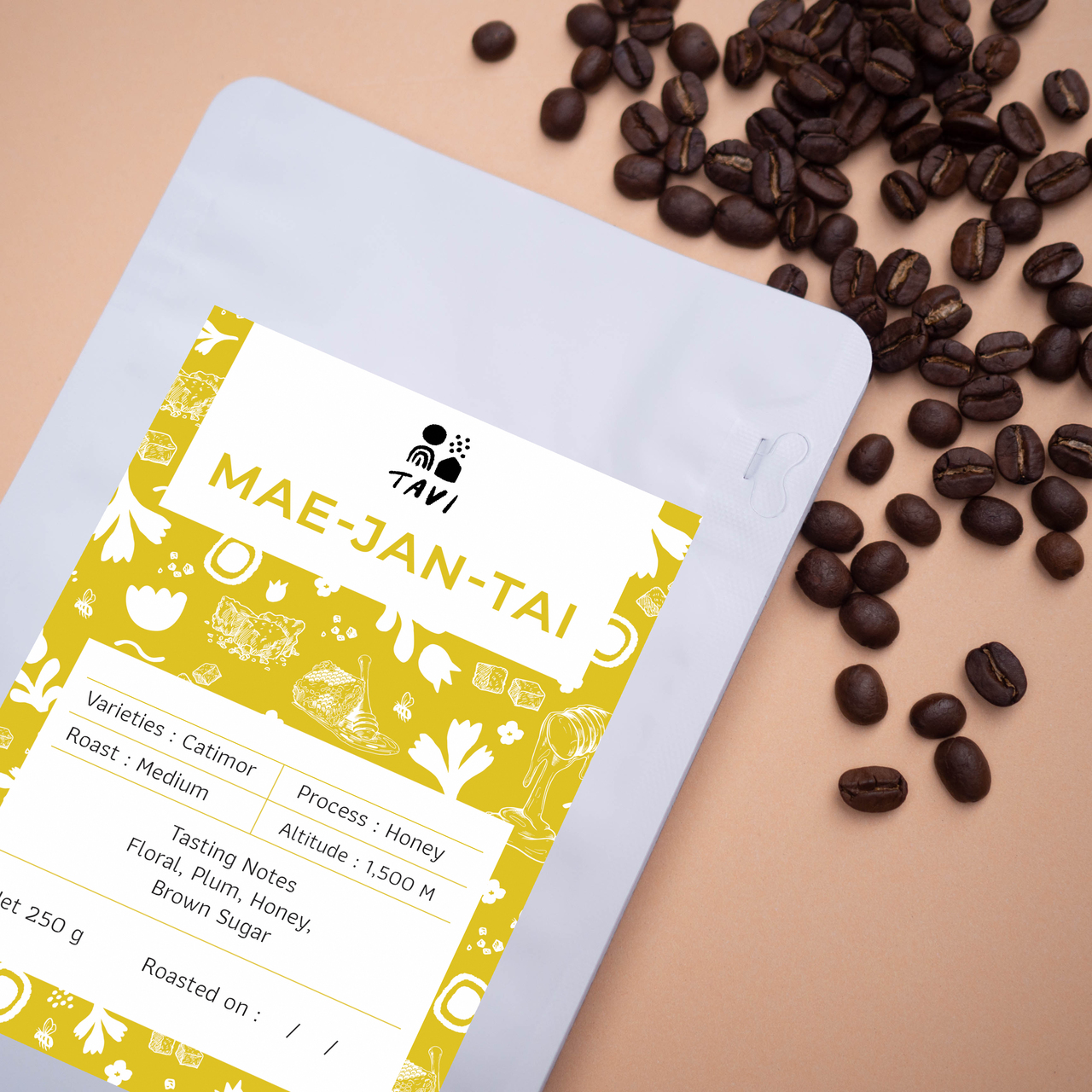 Tavi Mae Jan Tai Coffee เมล็ดกาแฟแม่จันใต้ | Medium Roast | Honey ...