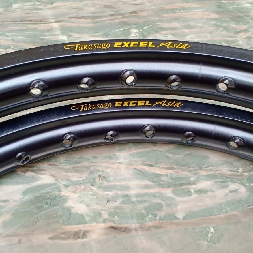 ล้อ Excel Asia แท้ สีดำ (ราคาขายต่อคู่) | Lazada.co.th