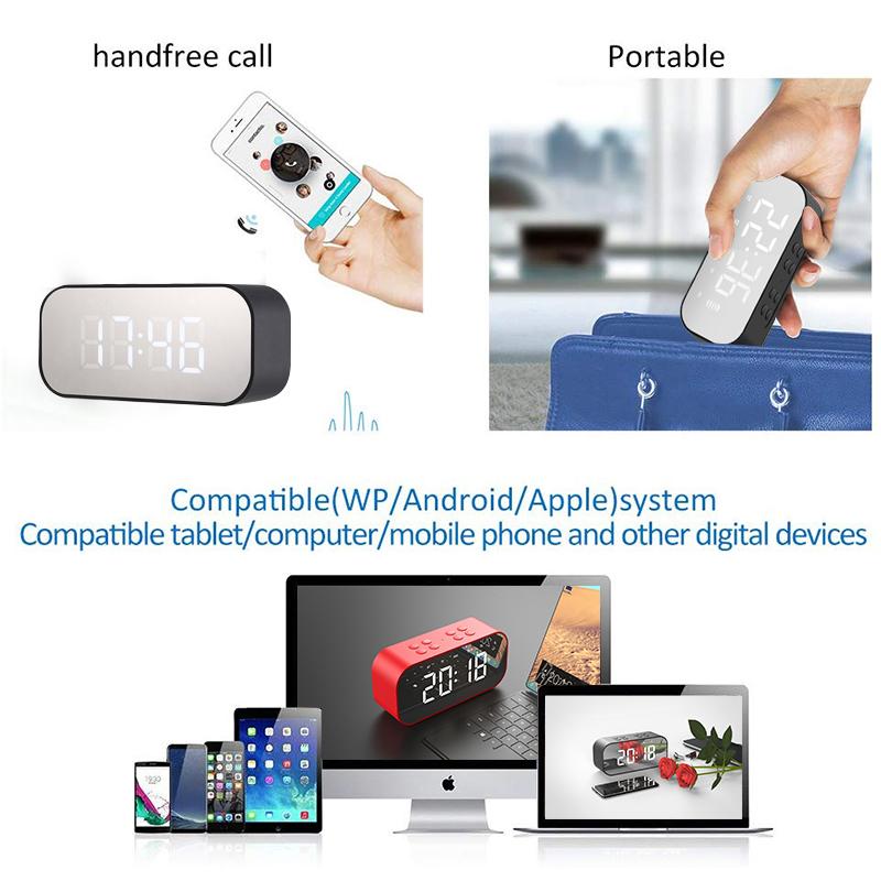 ลำโพงบลูทู ธ ไร้สายลำโพง Bluetooth พร้อมนาฬิกาปลุก ลำโพงบลูทู ธ พกพาแบบ ...