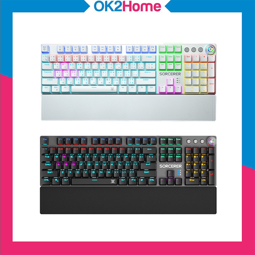 โปรโมชั่น Nubwo X28 Sorcerer Gaming Keyboard คีย์บอร์ด ปุ่มแมคคานิคอล ...