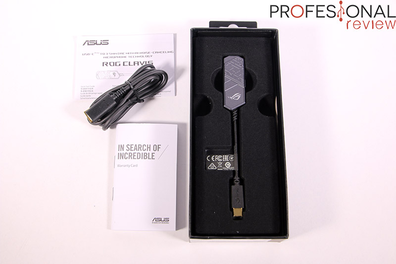 NEW ! (ยูเอสบีซาวการ์ด) ASUS ROG CLAVIS USB C TO 3.5mm Gaming Dac with ...