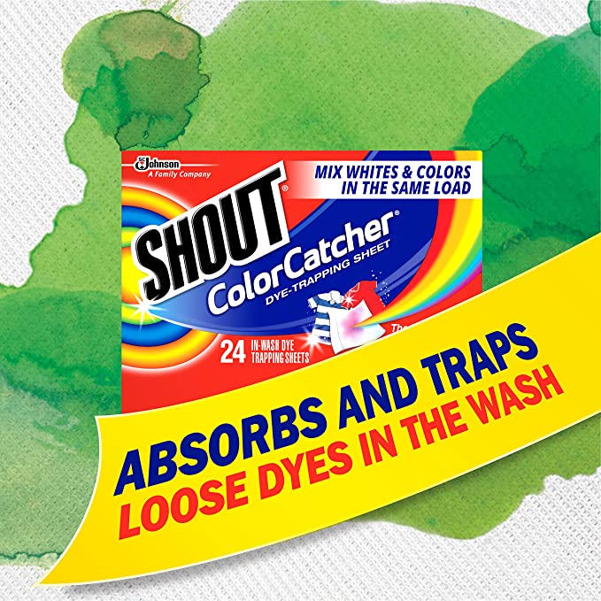 Shout Color Catcher Dye-Trapping แผ่นป้องกันสีตก แผ่นดูดซับสี โดยไม่ ...