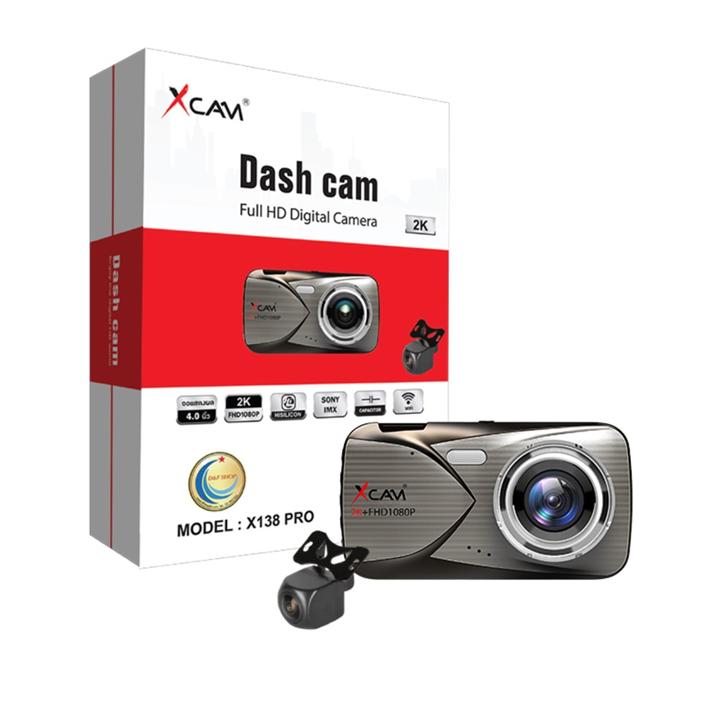 XCAM กล้องติดรถยนต์ XCAM รุ่น X138PRO Dual Camera 2K1080P Wifi ...