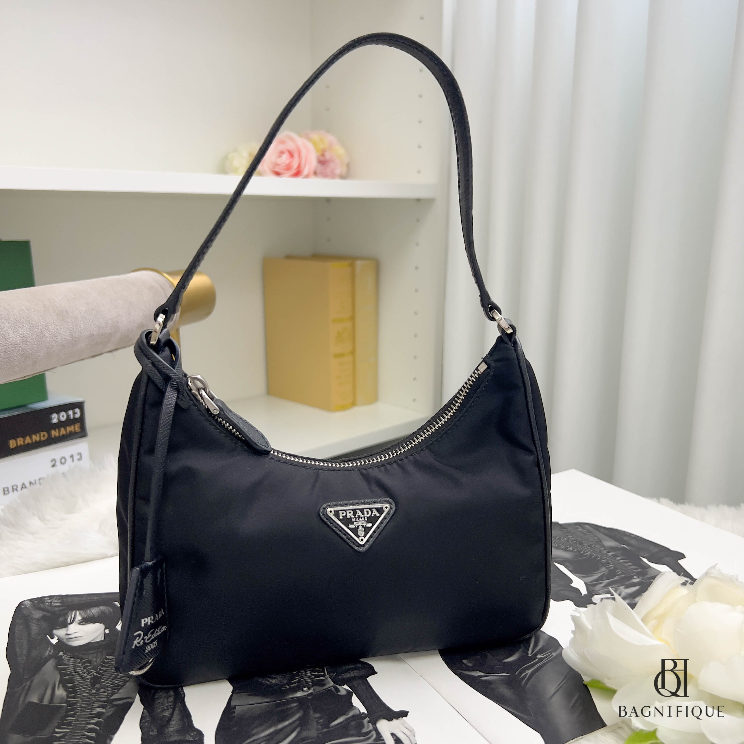 PRADA RE-EDITION 2005 MINI BLACK NYLON SHW - BNF BRANDNAME - ThaiPick