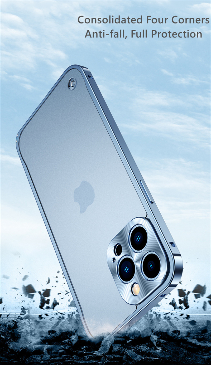 Metal Frame+ Matt Hard PC Magnetic Case for Magsafe IPhone 12 13 Pro Max 13Promax 13Pro I Phone ...