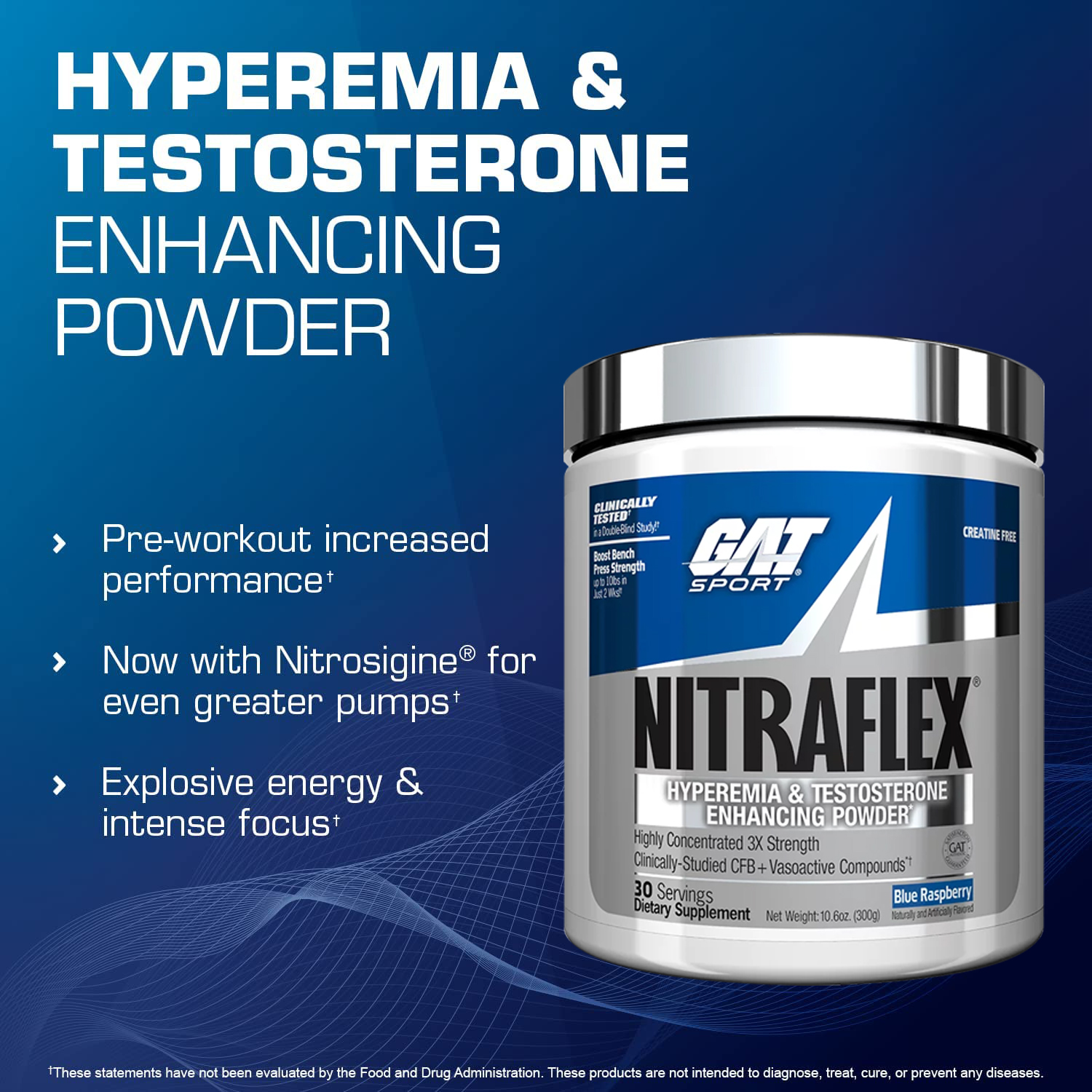 GAT Sport Nitraflex Advanced Pre Workout Powder 30 Servings เพิ่มแรง ...