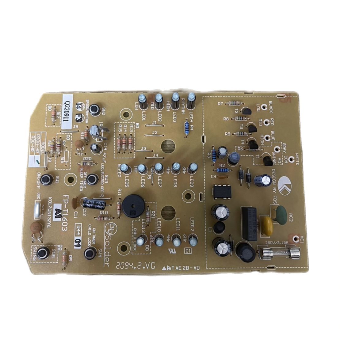 แผงควบคุม (PCB ASSY) พัดลม Mitsubishi รุ่น R12A-HRWR12A-HRZ อะไหล่แท้ ...