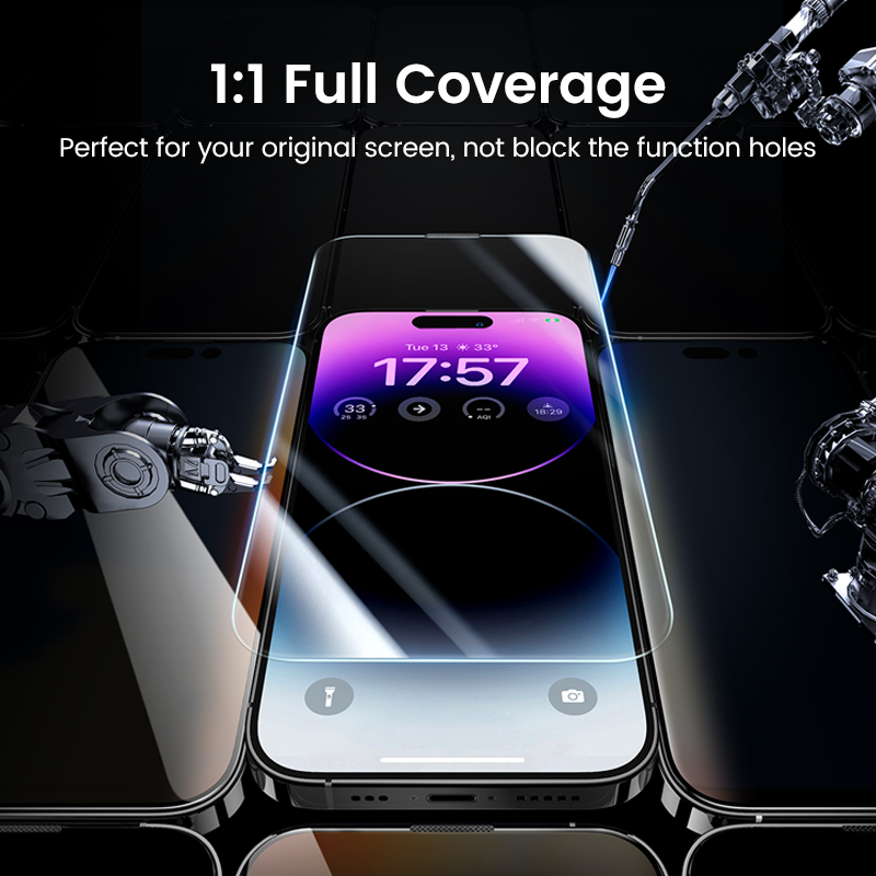 UGREEN ฟิล์มหน้าจอมือถือ ฟิล์มกันรอยหน้าจอมือถือ 2PCS Borderless Full ...