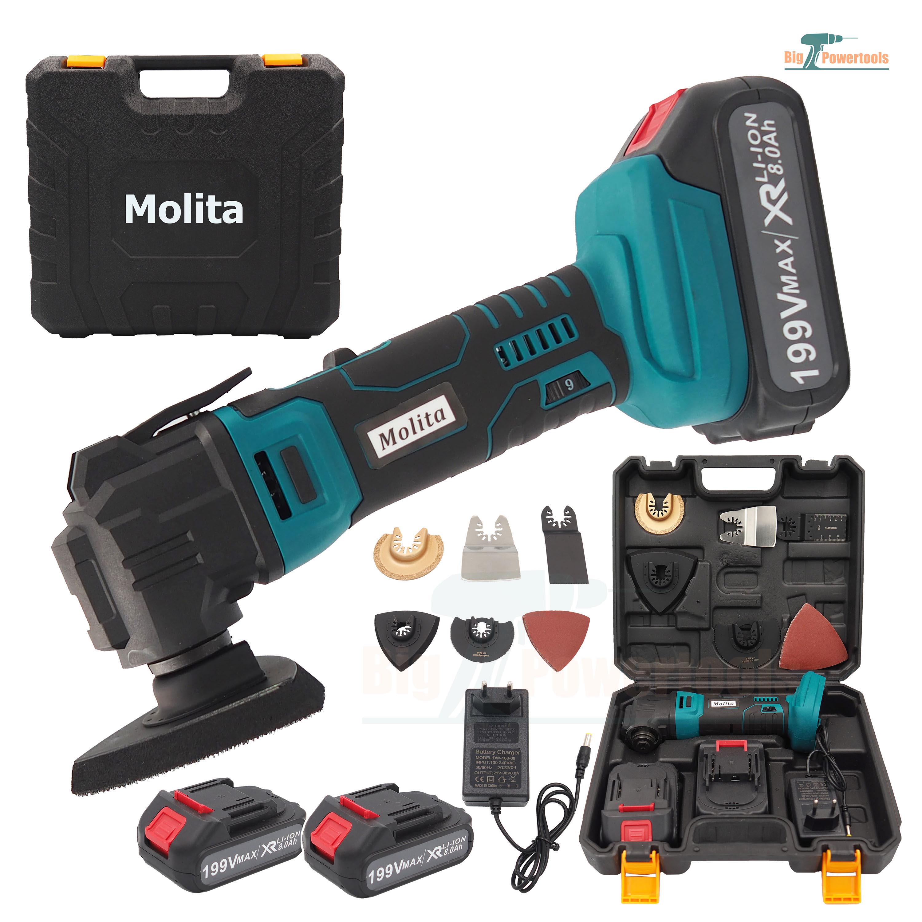 Molita เครื่องตัด ขัด เซาะ ไร้สาย บาก อเนกประสงค์ 199V แบตเตอรี่ Li-ion ...