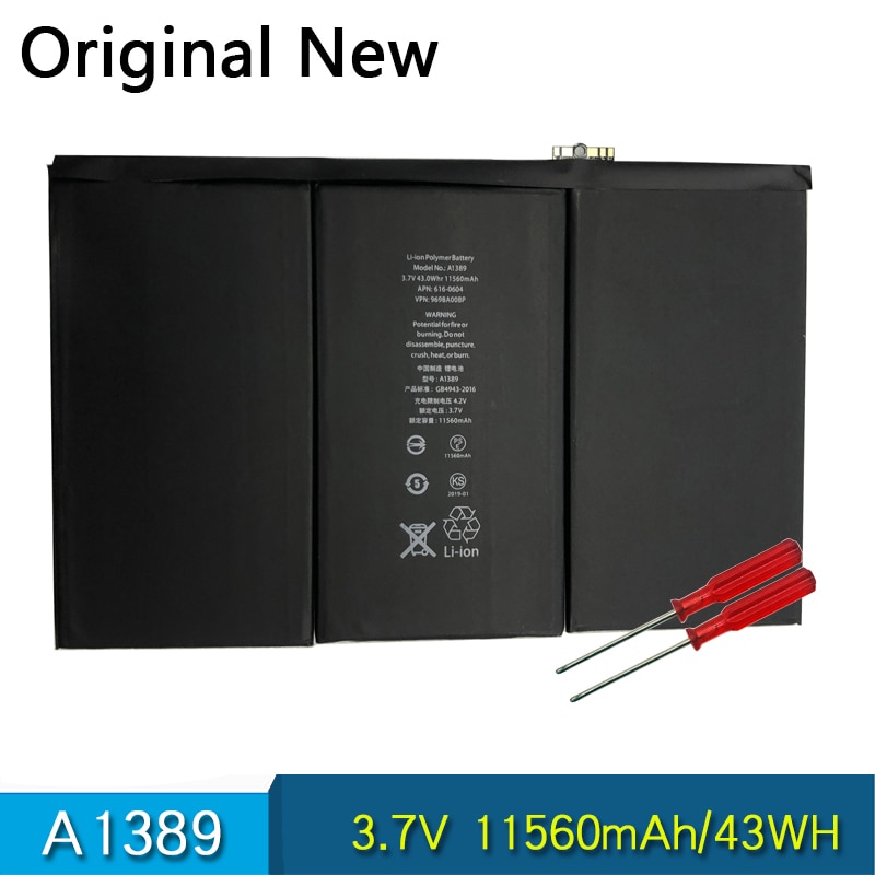 ใหม่ Original แท็บเล็ตแบตเตอรี่ A1389สำหรับ iPad 3 4เปลี่ยนแบตเตอรี่ ...