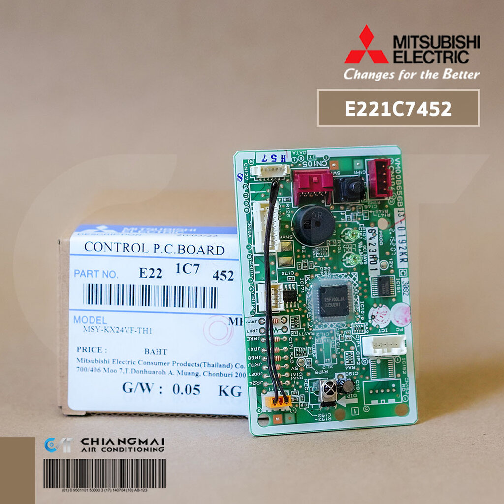 E221C7452 แผงรับสัญญาณรีโมทแอร์ Mitsubishi Electric ตัวรับสัญญาณแอร์ ...