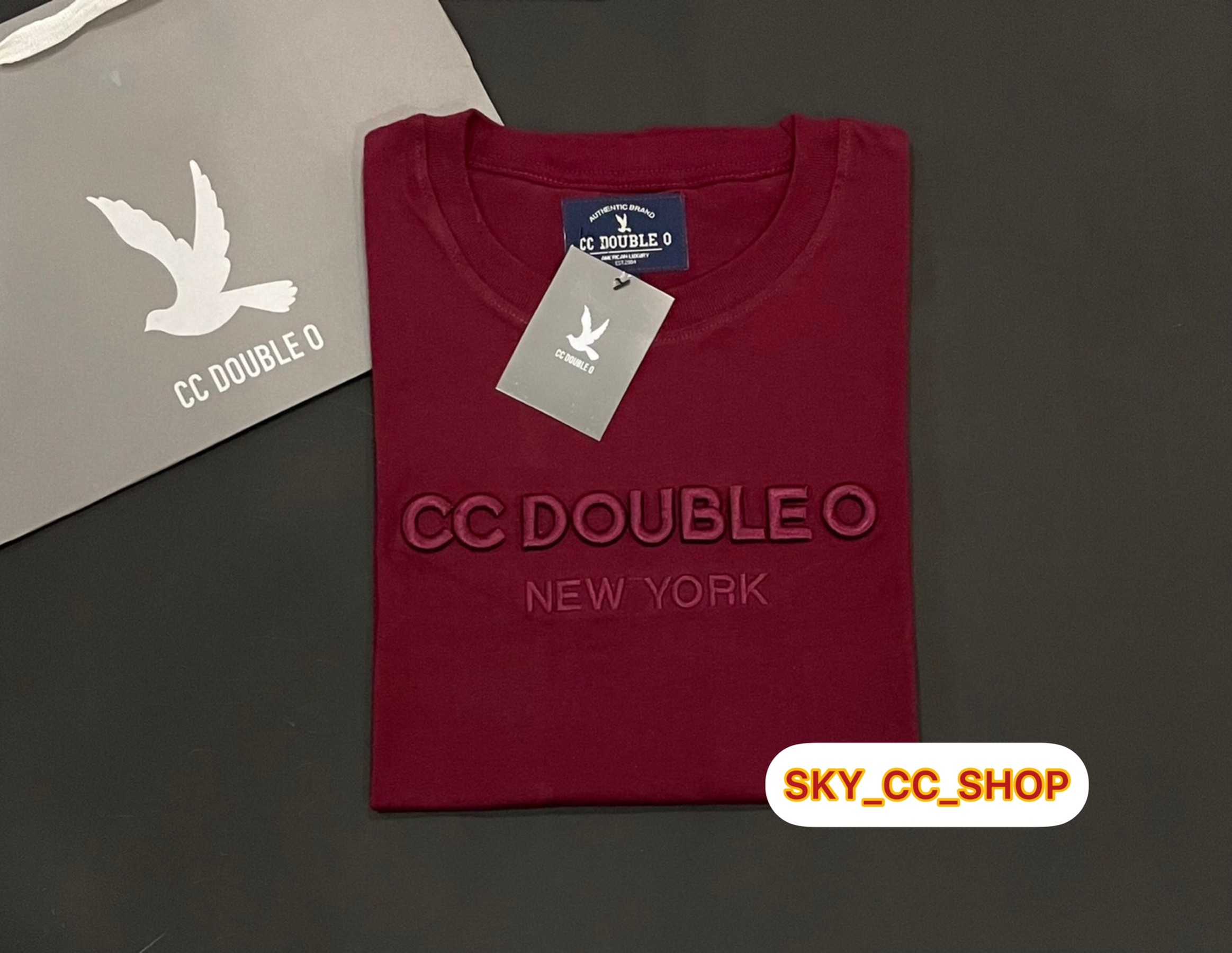 เสื้อยืด????CC-OO งานปัก????Cotton 100% (SMLXL) NO.42 - SKY_CC_SHOP - ThaiPick