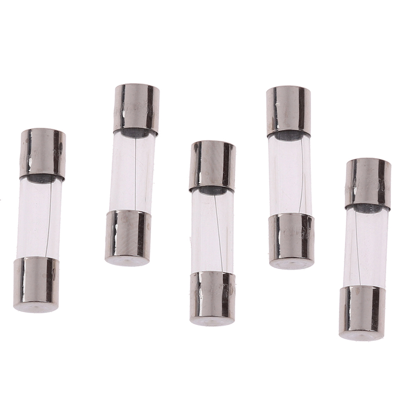 QIAN 100Pcs Set 5x20mm Quick Blow Glass Tube Fuse Assorted Kits,Fast-blow Glass Fuses ...