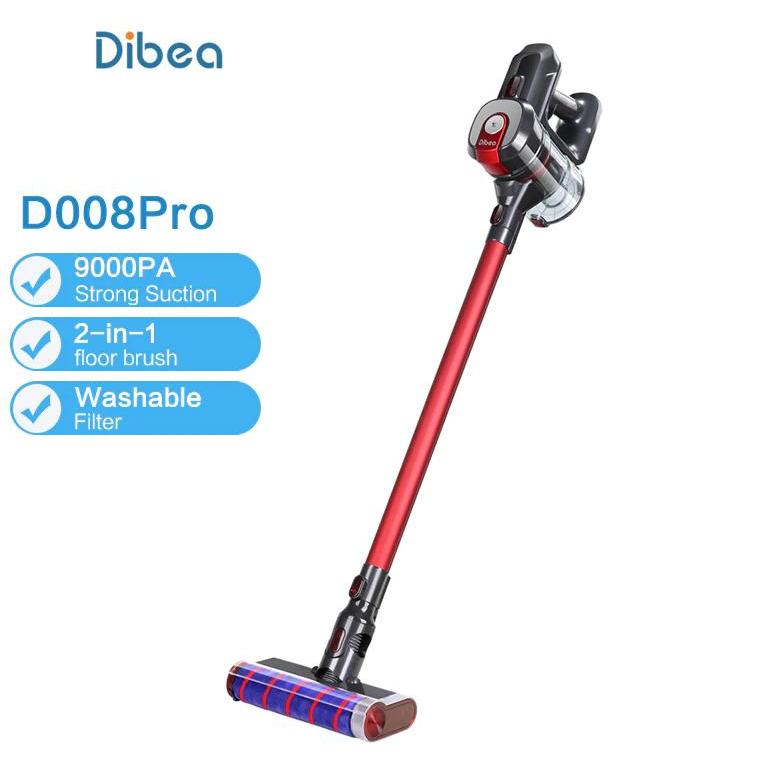 ราคาล่าสุด Dibea D008 Pro เครื่องดูดฝุ่น ไร้สายเสียงเบา 2-In-1 Vacuum Cleaner Handheld Wireless Stro