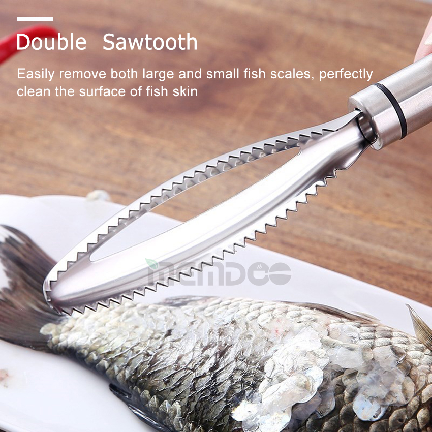 Memdoo Fish Scrappers Fish Scales Cleaner Stainless Steel Fish Cleaning ...