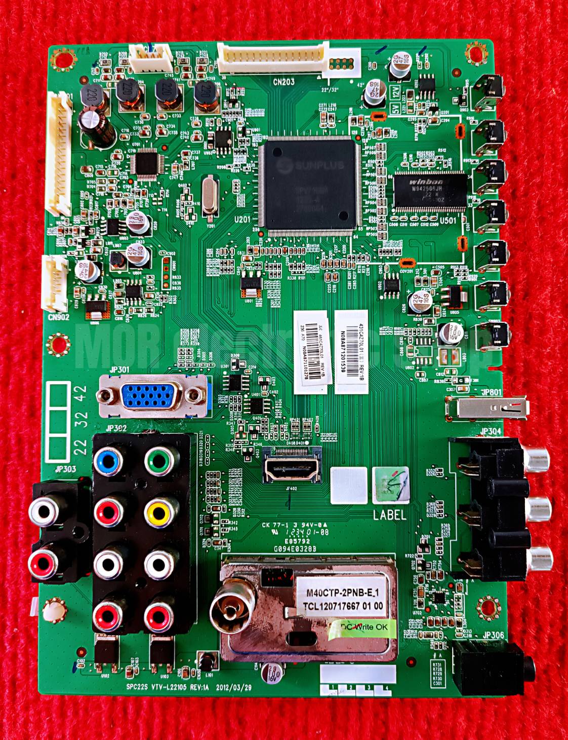 เมนบอร์ด ทีวี Panasonic TH-L32C5T พาสบอร์ด VTV-L22105 | Lazada.co.th