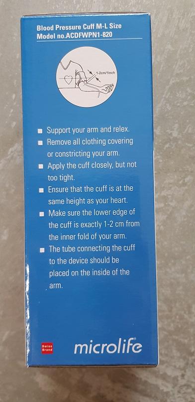 Cuff Microlife ผ้าพันแขน ใช้กับเครื่องวัดความดัน Microlife ขนาด 22-42 ...