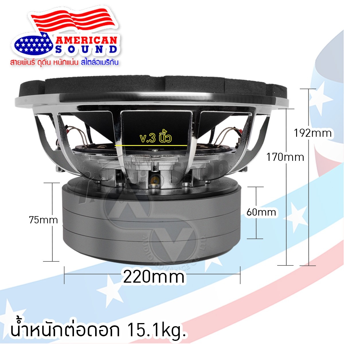 ซับวูฟเฟอร์ ดอกซับ12นิ้ว ซับเบส ดอกซับ เหล็กหล่อ วอยซ์คู่ แม่เหล็ก220mm ...