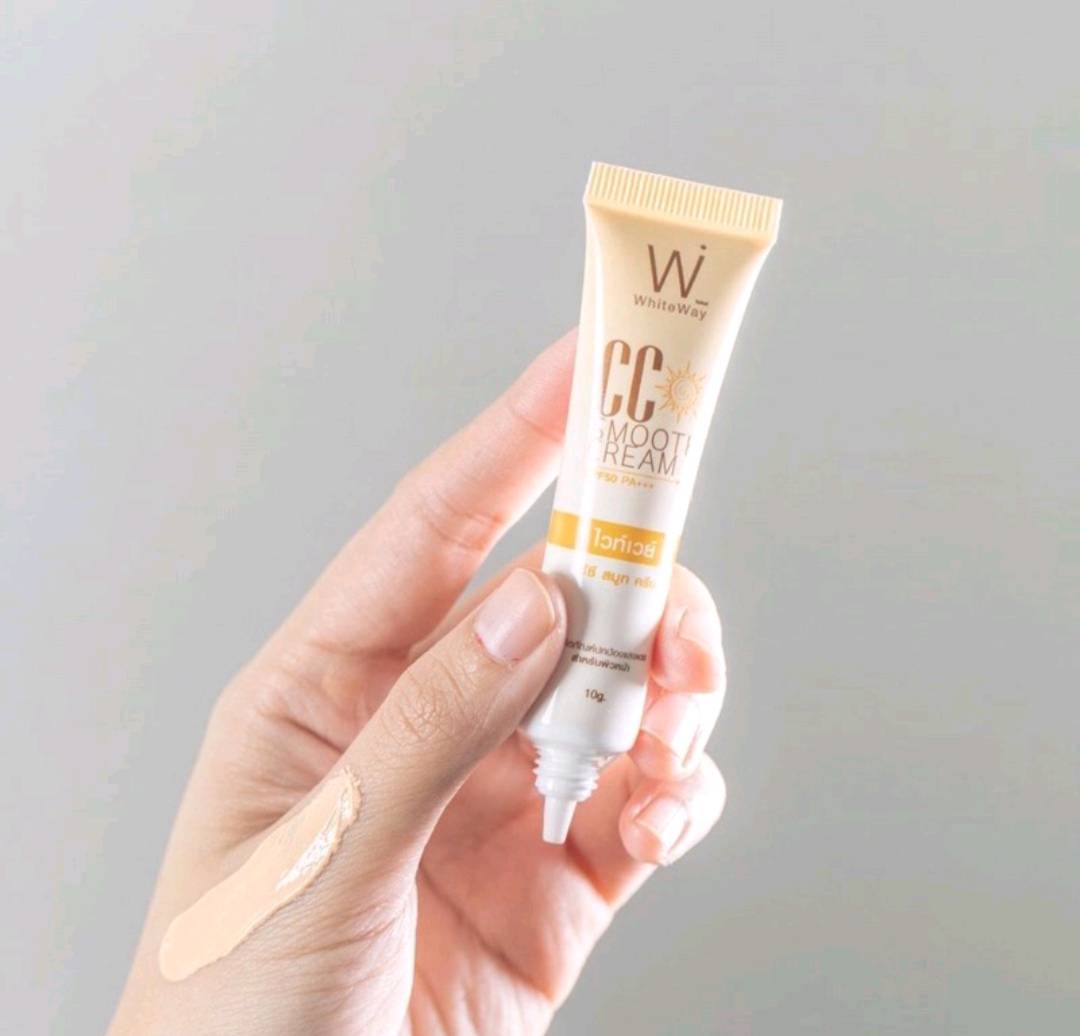 ครีมกันแดดไวท์เวย์ White way CC smooth cream????SPF50 PA+++☀️10 กรัม ...