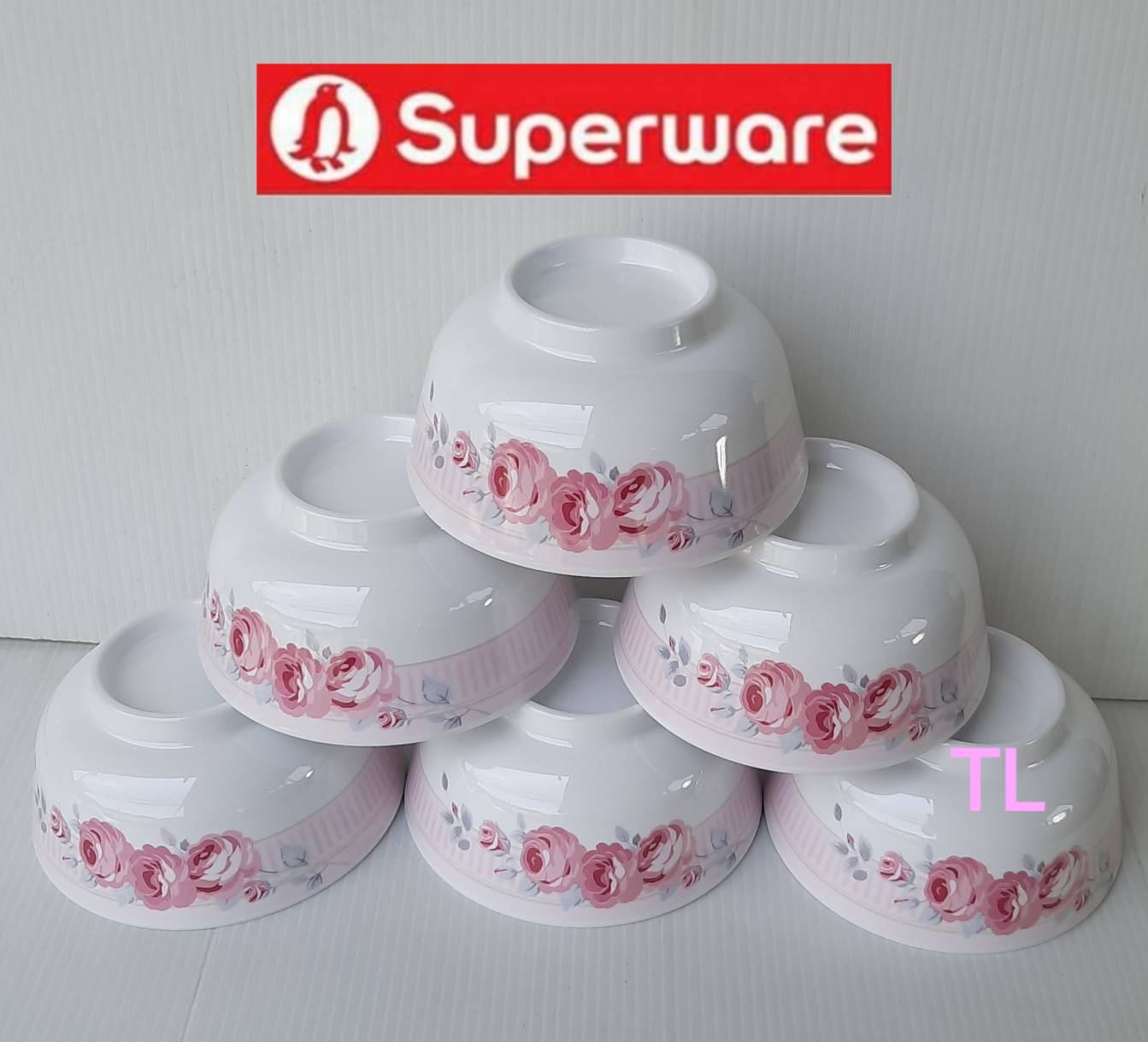 ชุดชาม 4.5 นิ้ว 6 ชิ้น (ถ้วยแบ่งไม่มีกล่อง)ลายจังมี Superware ซุปเปอร์แวร์เกรดA เมลามีน100 ตรานก ...