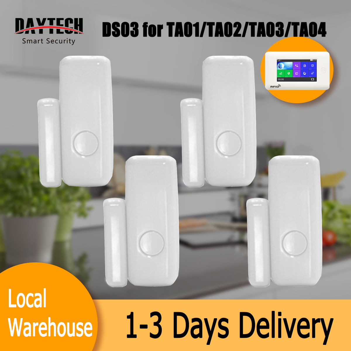 DAYTECH เซนเซอร์ประตู433Mhz สำหรับ GSM05ระบบแจ้งเตือนในบ้าน DS12 - Home ...