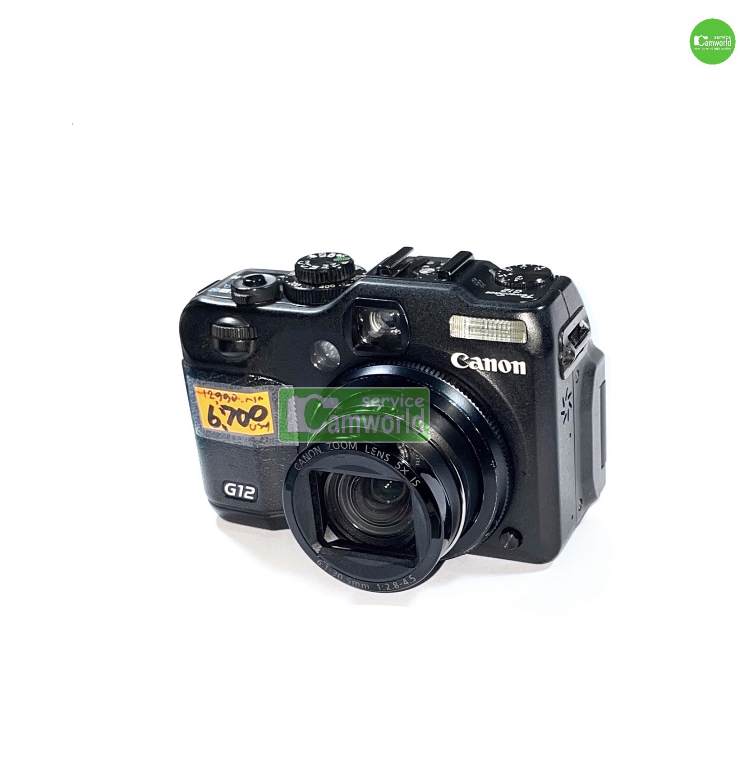 Canon Powershot G12 camera 10MP 5X lens f2.8-4.5 กล้องดิจิตอลคอมแพค 720p HD video USED มือสอง ...