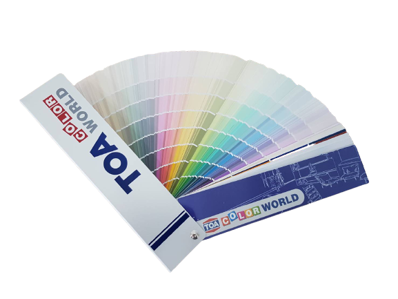 TOA COLOR WORLD ชุดพัดสี ทีโอเอ รุ่นใหม่ (ปกอลูมิเนียม) เฉดสี TOA แคตตา ...