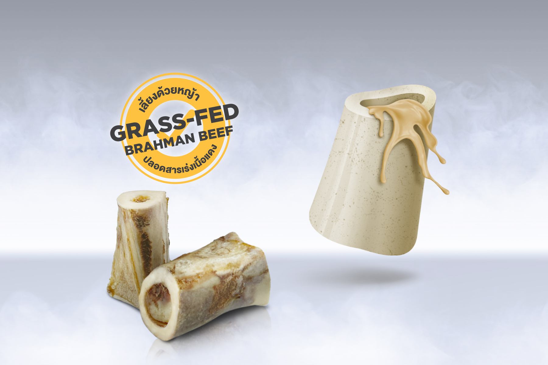Dogster Bite Cow Bone Dog Treat 100% Natural Cow Bone Dog Snack For All ...