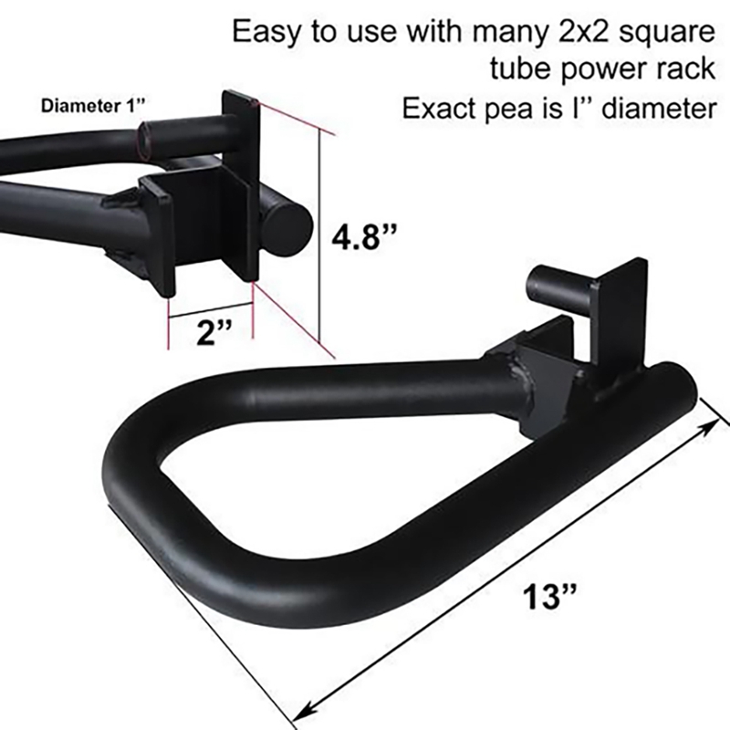 Fitness Dip Bar Attachment Heavy Duty Dip Bar Fit for 2x2inch Tube ...
