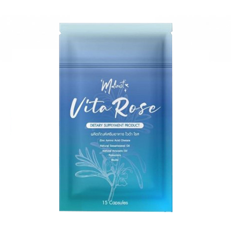 3 ซอง Malinest Vita Rose วิตามินผมมาลิเนส 15 เม็ดซอง - Bella Colla by ...