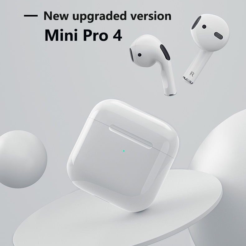Mini Pro 4หูฟังบลูทูธTWSหูฟังไร้สายกีฬาหูฟังเกมหูฟังสำหรับiPhone ...