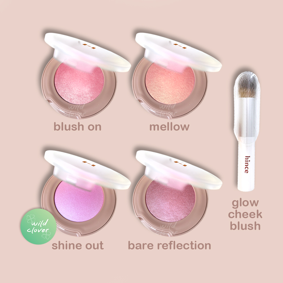 HINCE แท้พร้อมส่ง true dimension glow cheek blush 9g brush - wildclover ...