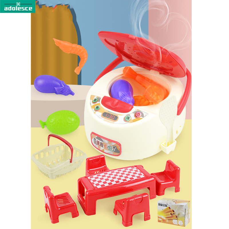 AD【ready stock】1 Set Of Children's Kitchen Rice Cooker Toy Play Kitchen ...
