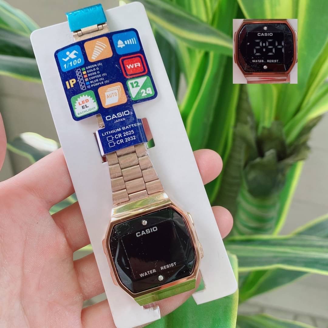 งานขายดี Casio จอทัชสกรีน รุ่นไดม่อน (เพชร) สายปรับเลื่อน จอ LED พร้อม ...