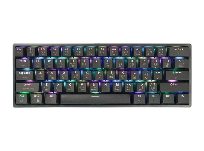 คีย์บอร์ดเกมมิ่ง Tsunami Gaming Keyboard MK-61 Max - TRUE_computer ...