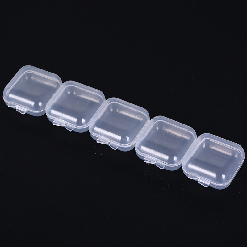 XIE 5pcs mini clear plastic sample bottle face cream container ear plug ...