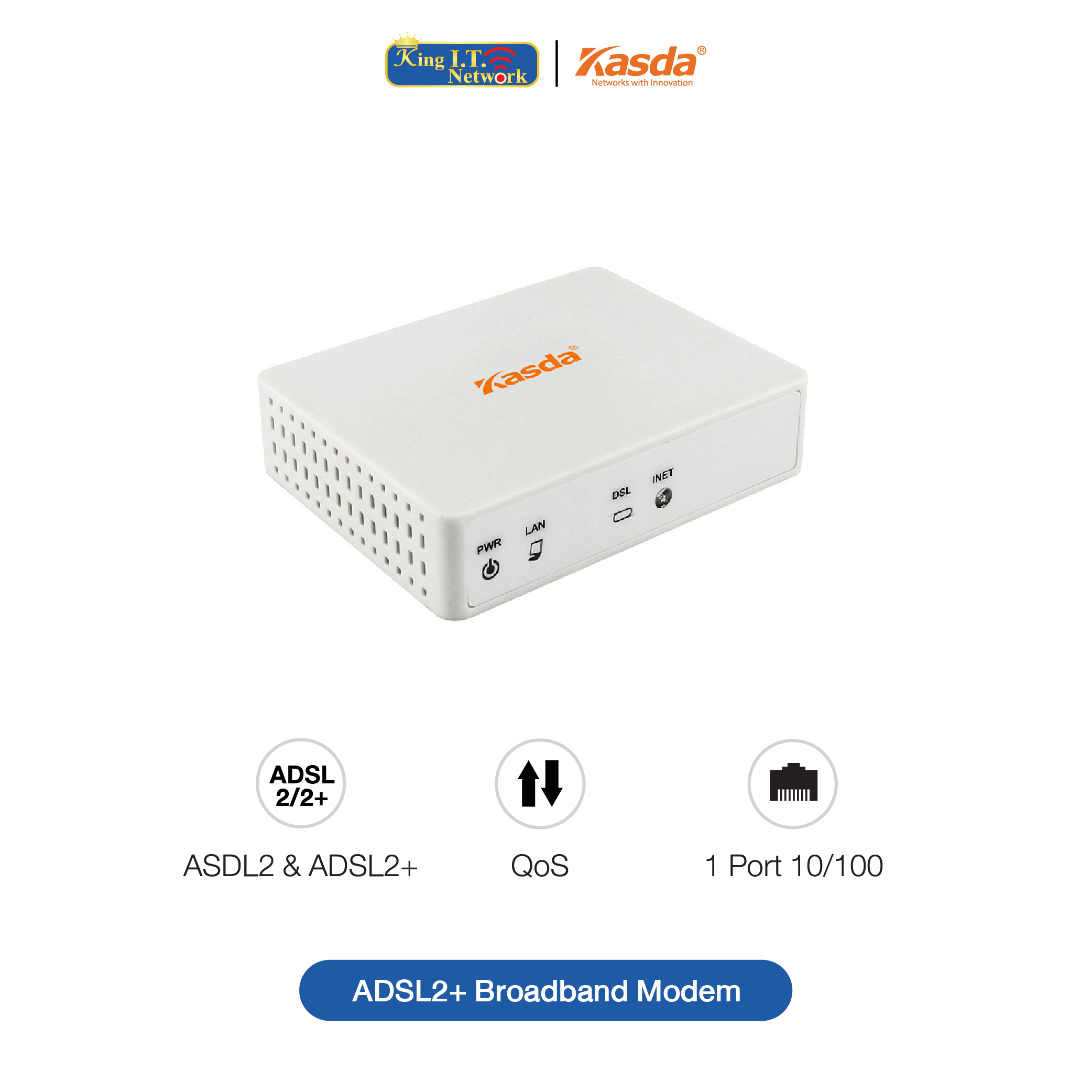 KASDA KD319RI ADSL2 Broadband Modem Router รองรับการเชื่อมต่อ ADSL ...
